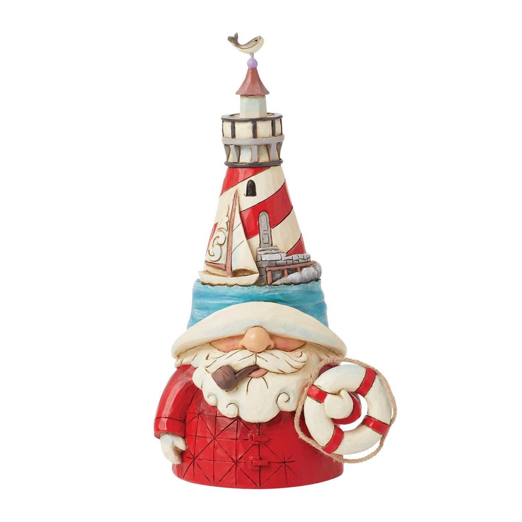 Jim Shore Coastal Lighthouse Hat Gnome Figurine – Annual Ornaments