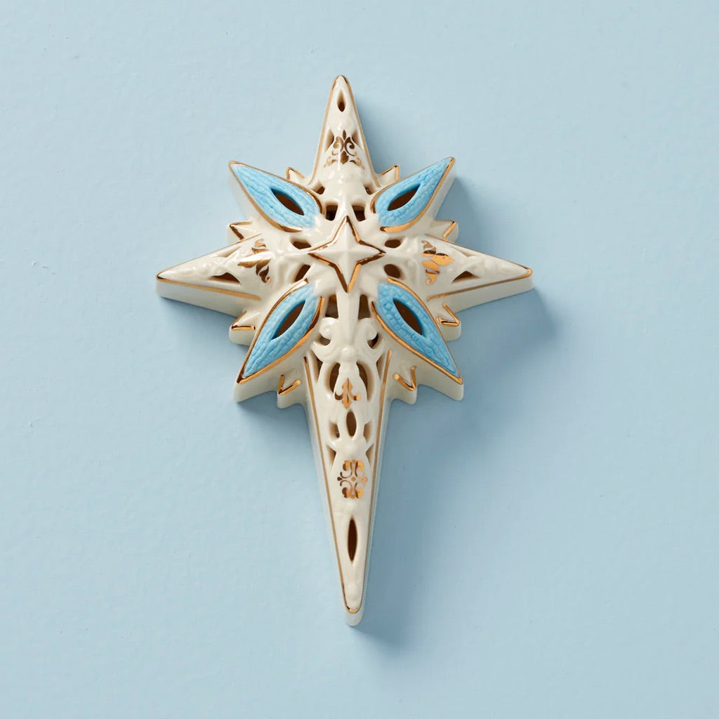 Lenox First Blessing Nativity Lighted Star – Annual Ornaments