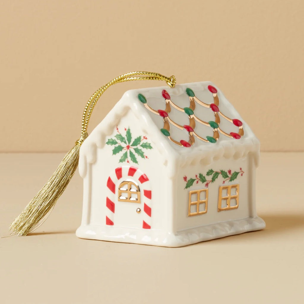 Lenox Holiday Accent Gingerbread House Ornament – Annual Ornaments
