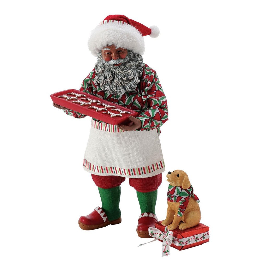 Possible Dreams Clothtique Peppermint Barking AA Santa Figurine ...