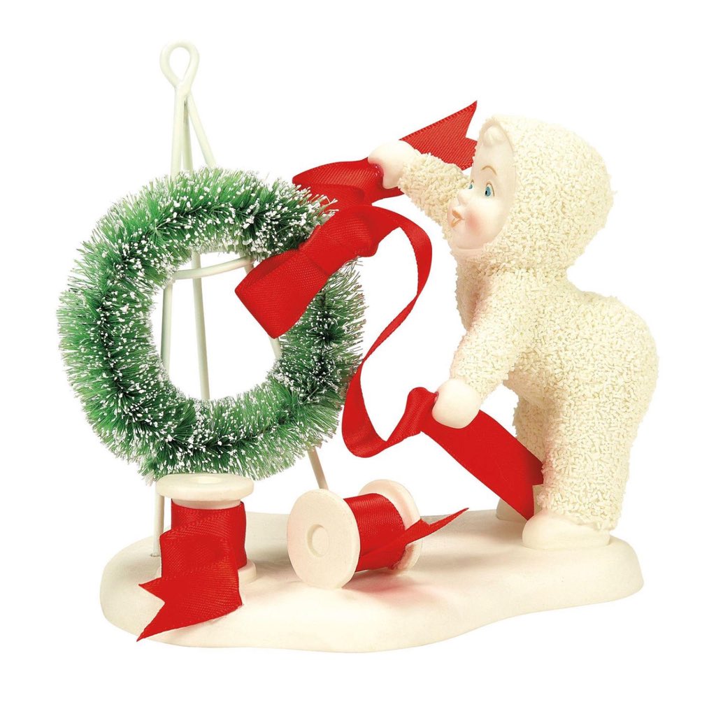 Snowbabies A Wreath For Santa Figurine – Annual Ornaments